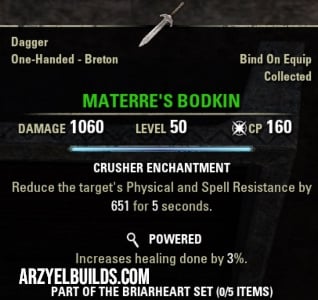 Where to Complete the Briarheart Dagger Quest Guide in ESO - ArzyeLBuilds