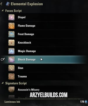 The Best Elemental Explosion Scribing Skills for ESO - ArzyeLBuilds