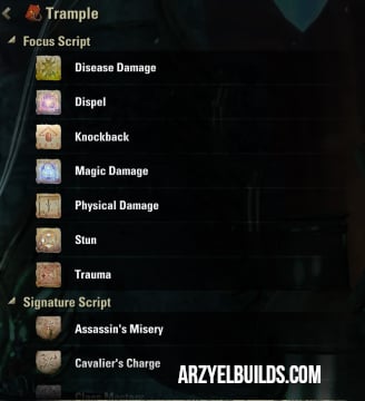 The Best Trample Scribing Skills for ESO - ArzyeLBuilds