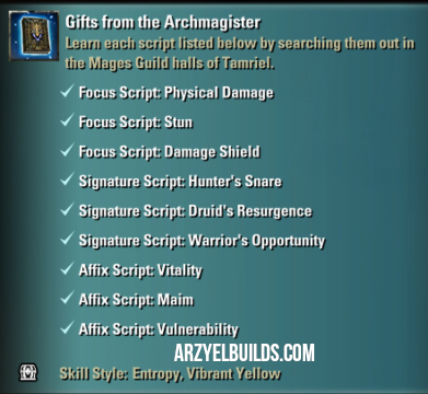 How to Complete the Gifts from the Archmagister Achievement in ESO ...