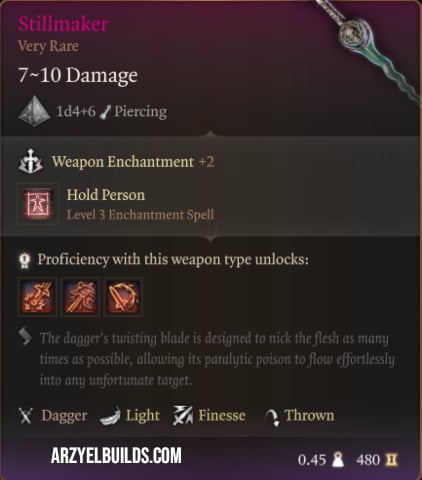 The Best Dagger BG3 Weapons in Baldur's Gate 3 - ArzyeLBuilds