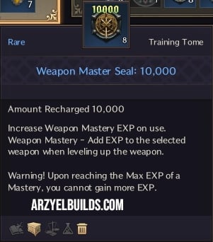 How Weapon Mastery Works in Throne and Liberty - ArzyeLBuilds