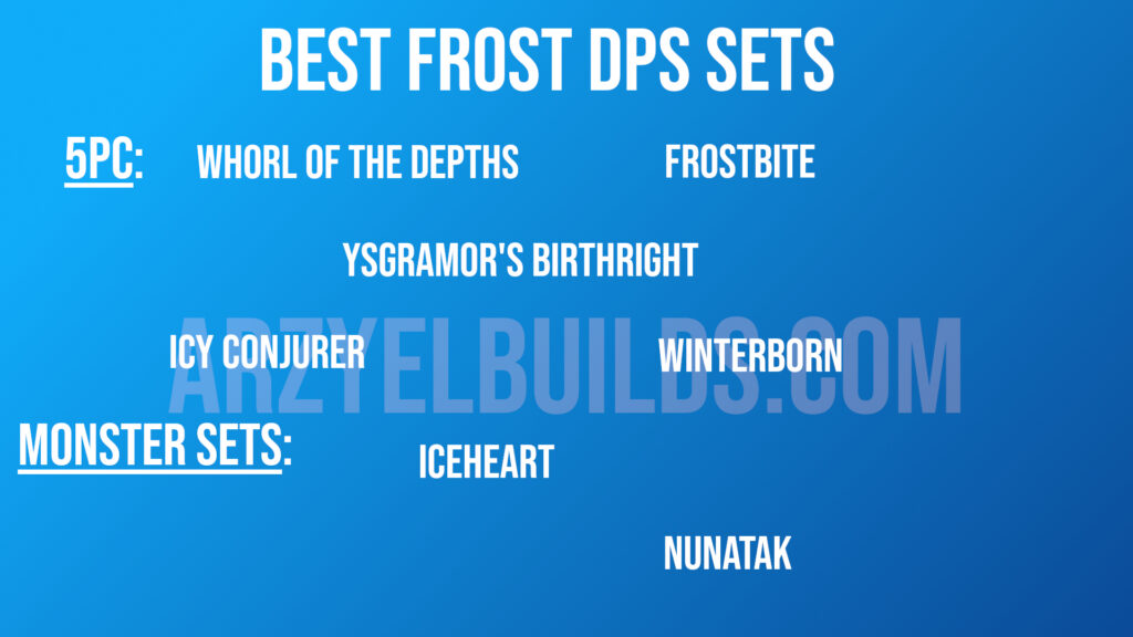 What are the Best Frost DPS Sets in ESO? - ArzyeLBuilds